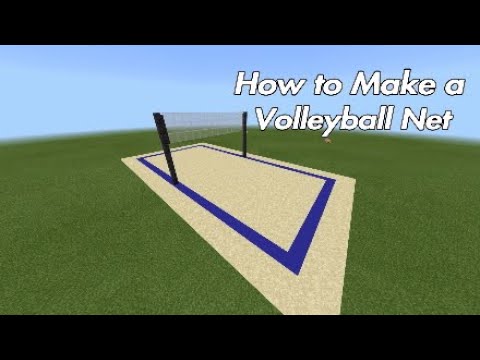 How to Make a Volleyball Net (Minecraft) - YouTube