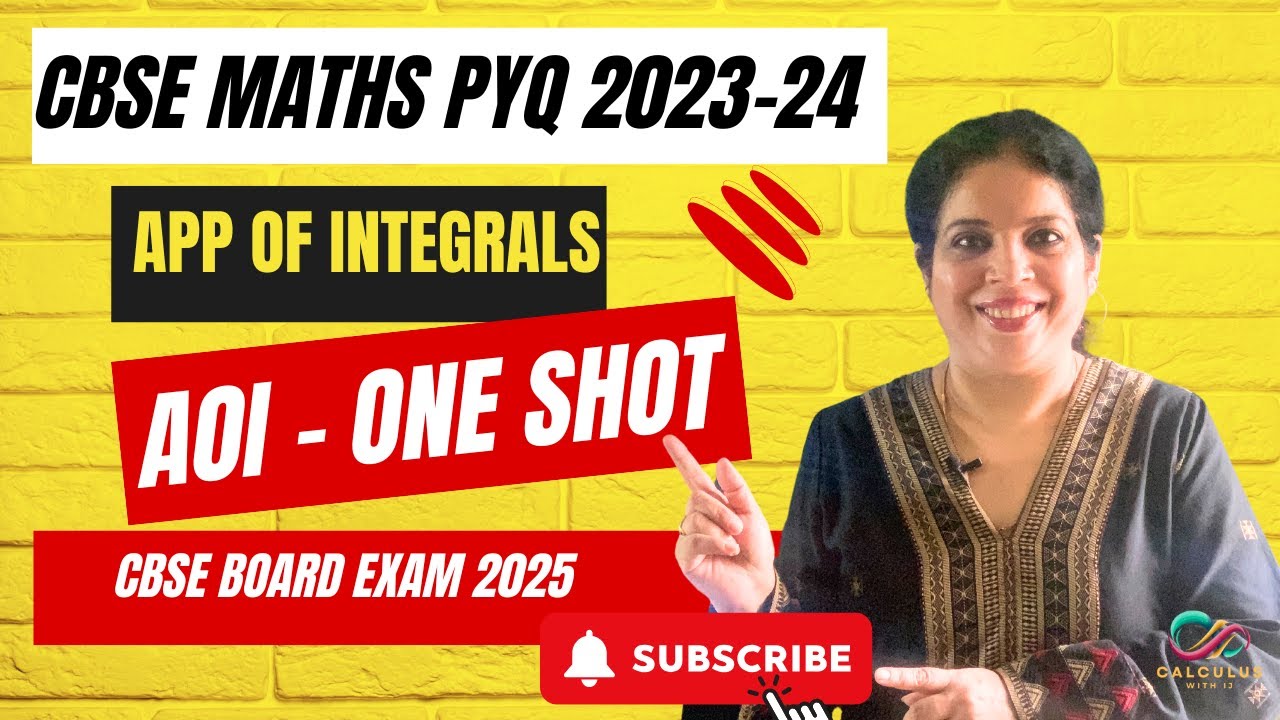 CBSE Class 12 Maths (2025-26)| AOI One shot | All 2024 PYQ's Fully ...