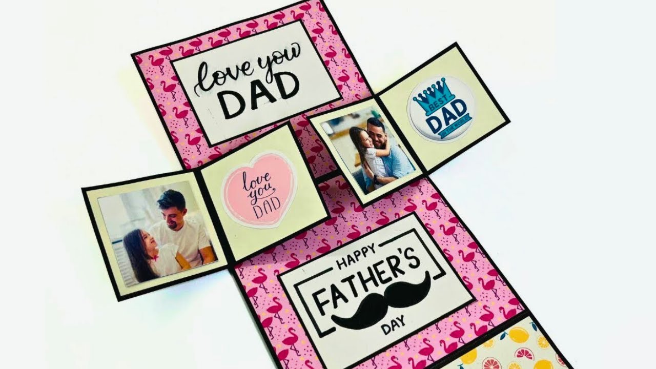 Diy Pop Up Card For Fathers Day | Fathers Day Cards | How To Make Card ...