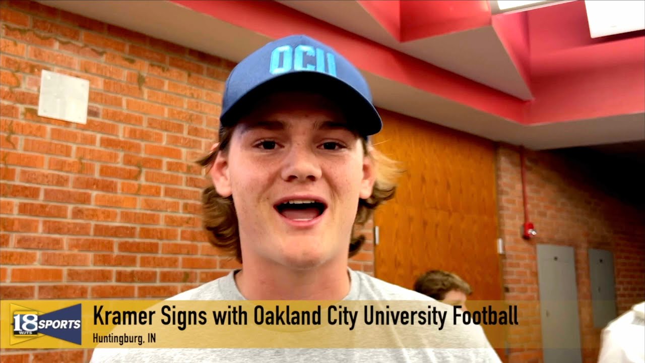 Brody Kramer Signs with Oakland City University Football - 18 Sports ...
