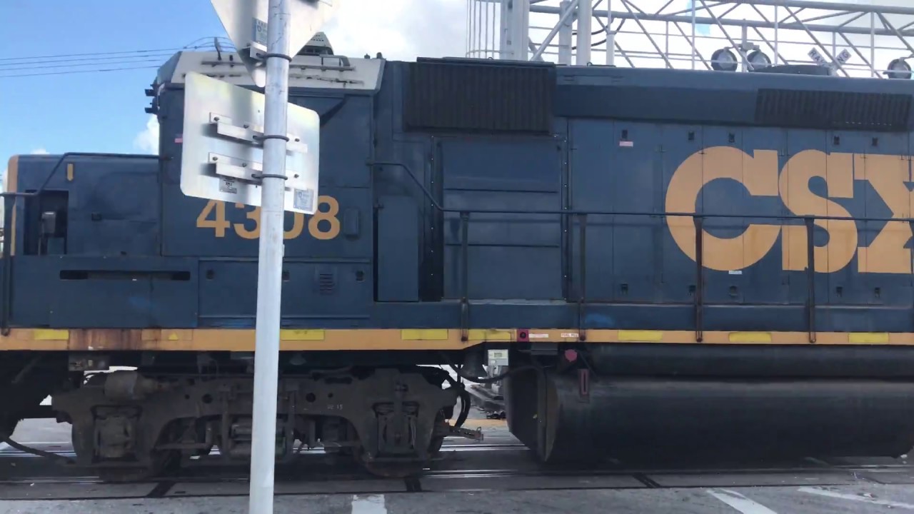 CSX Homestead Local passing Bird Road | CSX O721-02 - YouTube