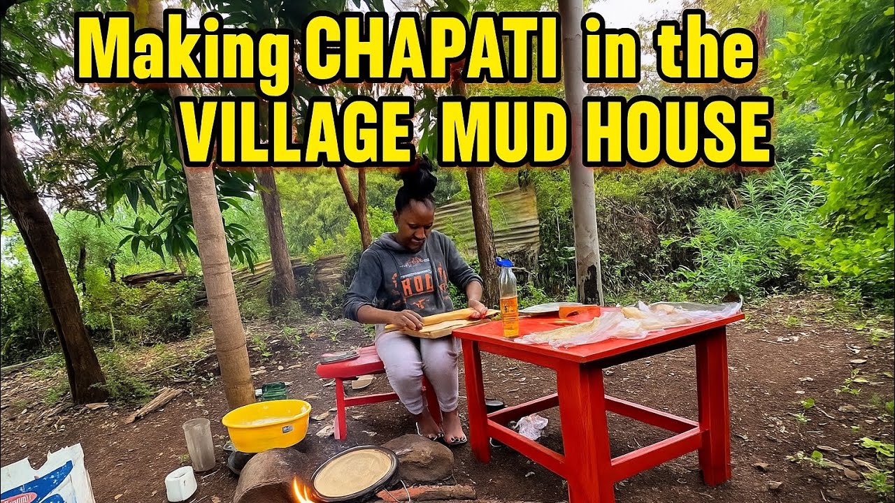 Outdoor Cooking Chapati Over Fire with My Cousin from the City/ Mud ...