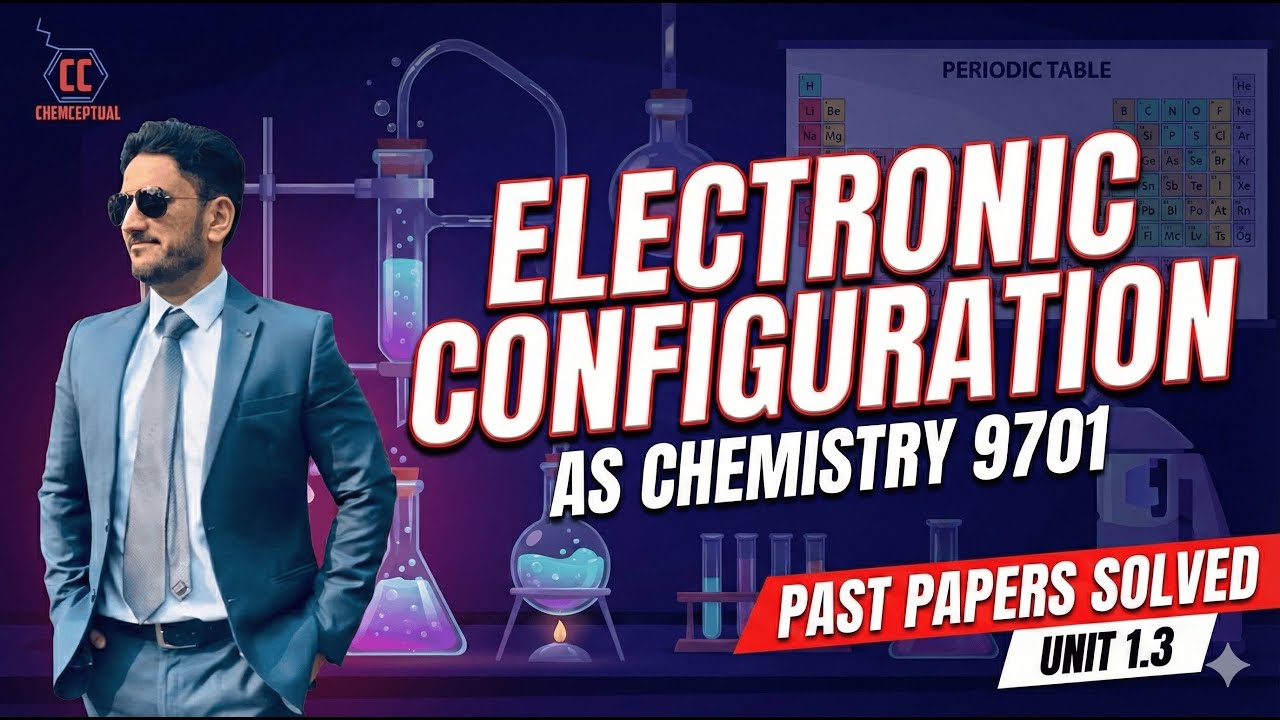 MASTER ELECTRONIC CONFIGURATION in 20 Mins || AS Chemistry 9701 Past ...