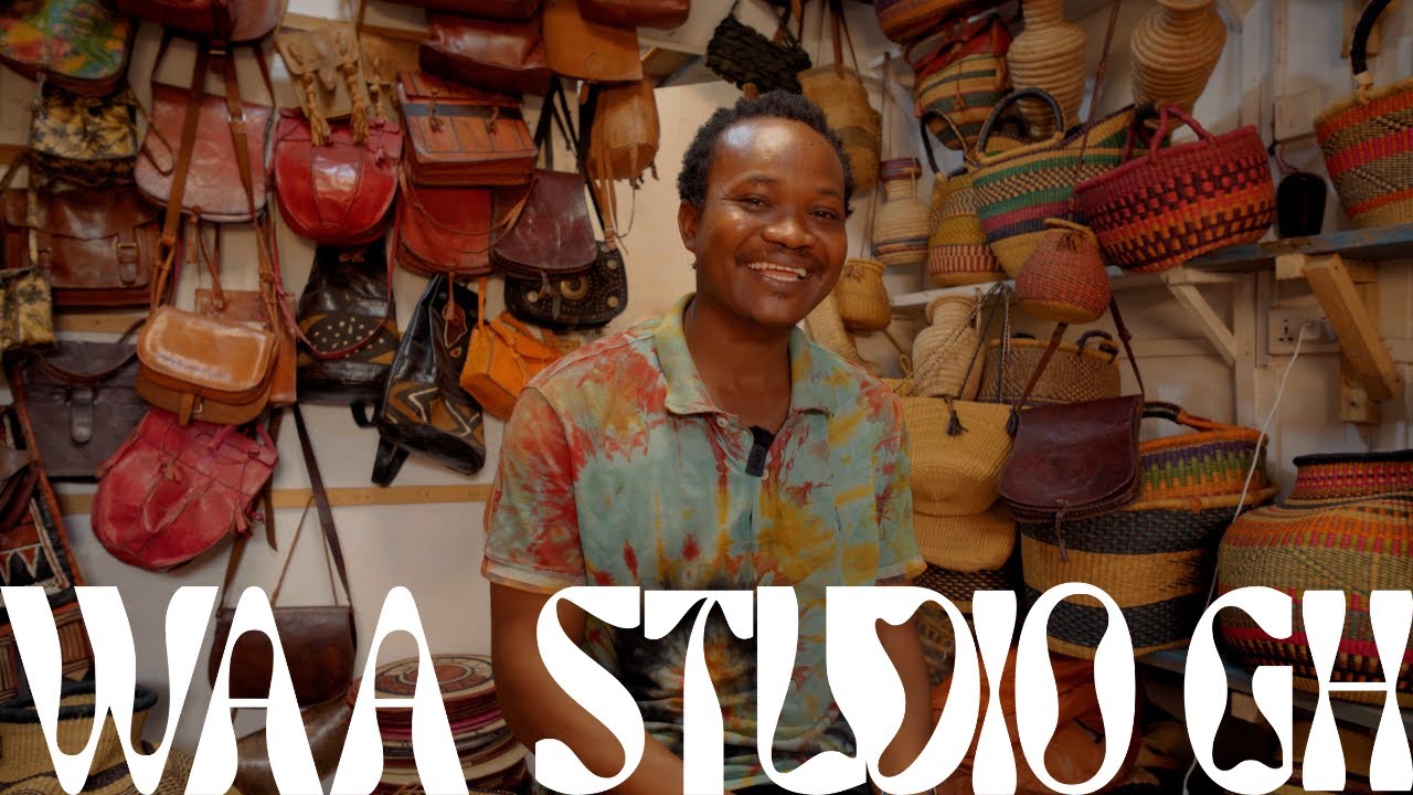 Bolga Baskets In Accra, Ghana | The Process of Making Bolga Baskets ...