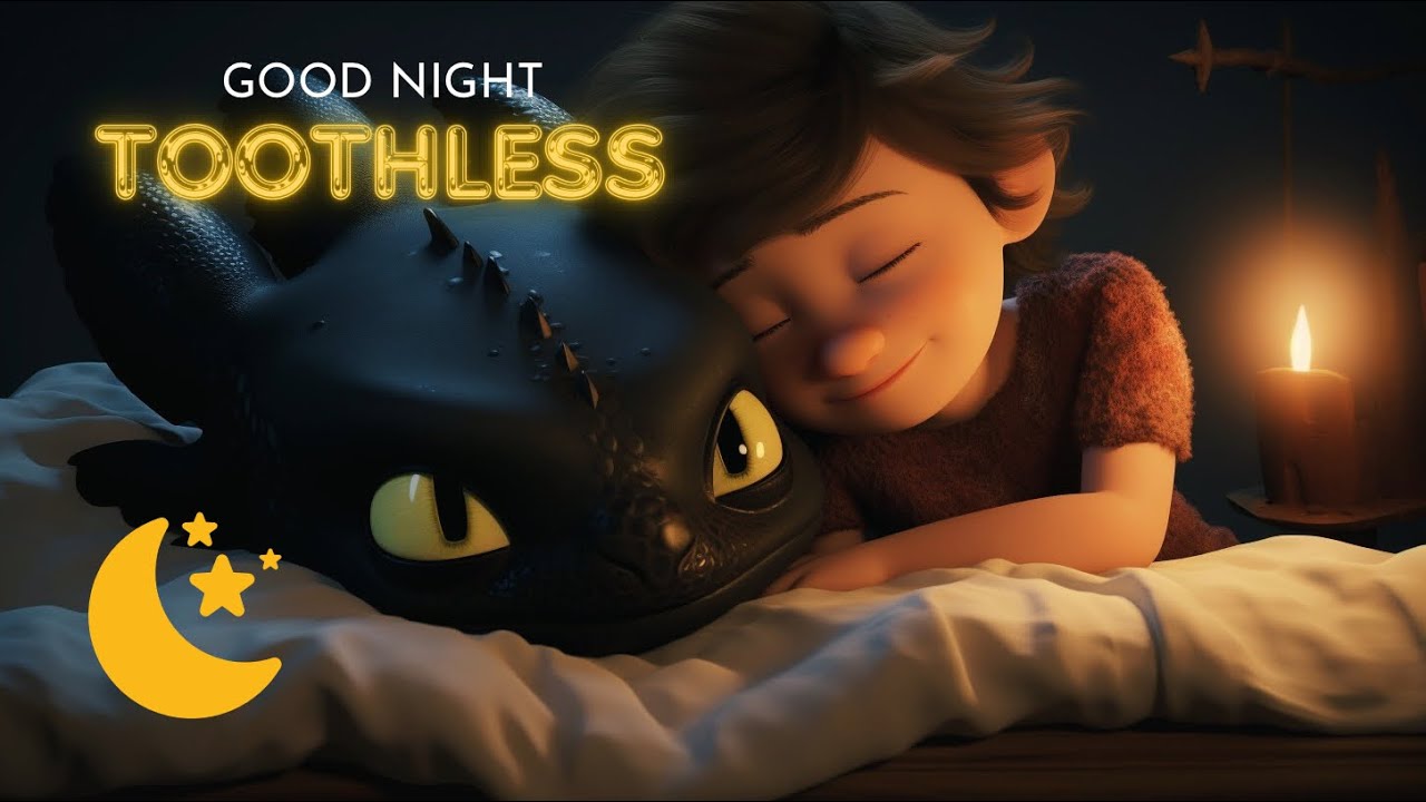 Good Night Baby Toothless - How To Train Your Dragon 🐲 Best Sleep Music ...