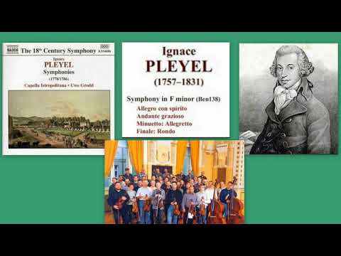 Ignace (Ignaz) Pleyel: Symphony in F minor, Ben.138 - YouTube