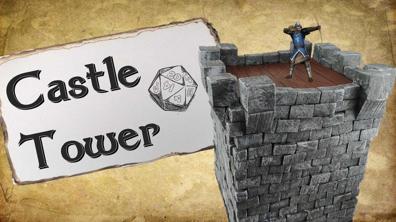 How to Make a Castle Tower for D&D - YouTube