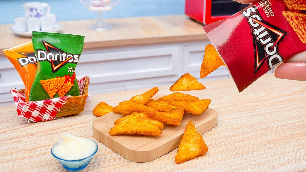 How To Make Miniature Doritos Nacho Cheese 🍟 Amazing Miniature Snack ...