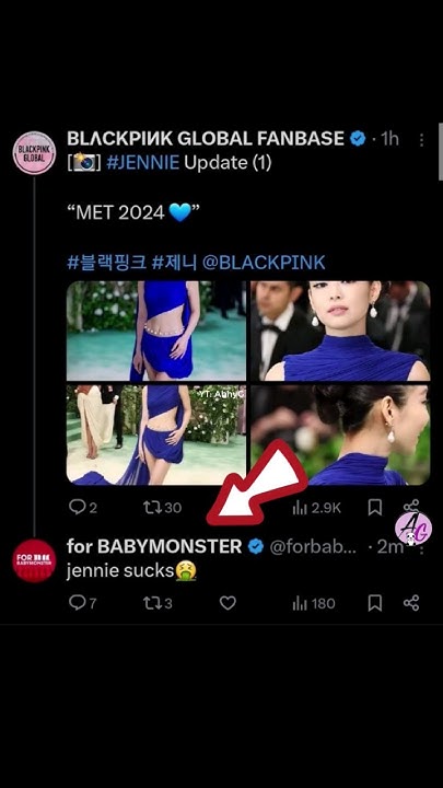 Fanbase de BabyMonster envia hate a Jennie y blink responde - YouTube