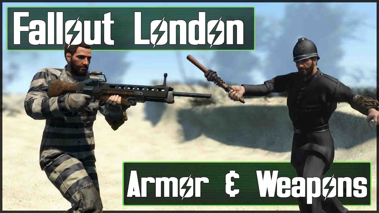 Fallout London Weapons & Armor Pack - Fallout 4 Mod Review - YouTube