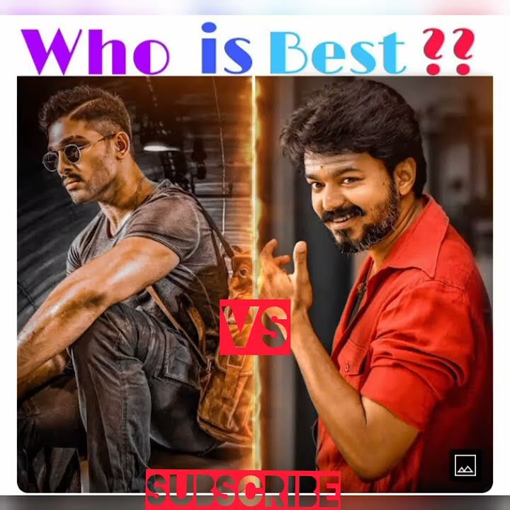Allu Arjun vs Thalapathi Vijay Aapka favourite hero comment me - YouTube