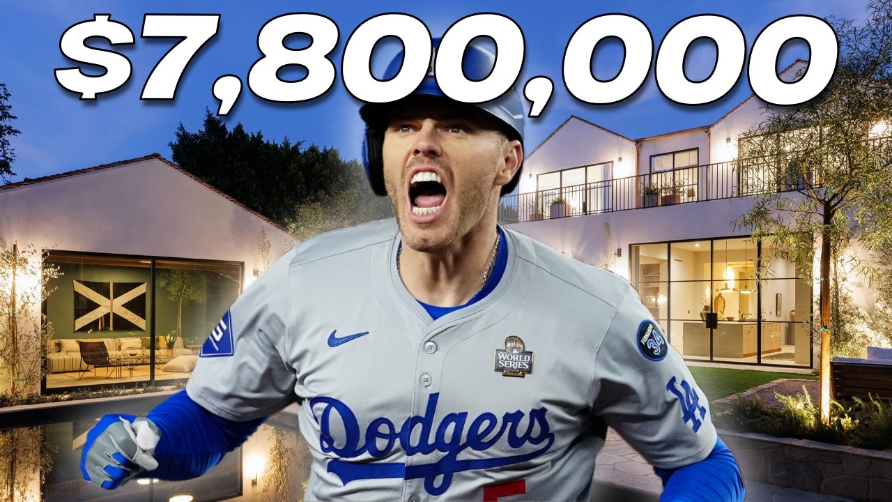 Los Angeles Dodgers Freddie Freeman's Modern Mansion - YouTube