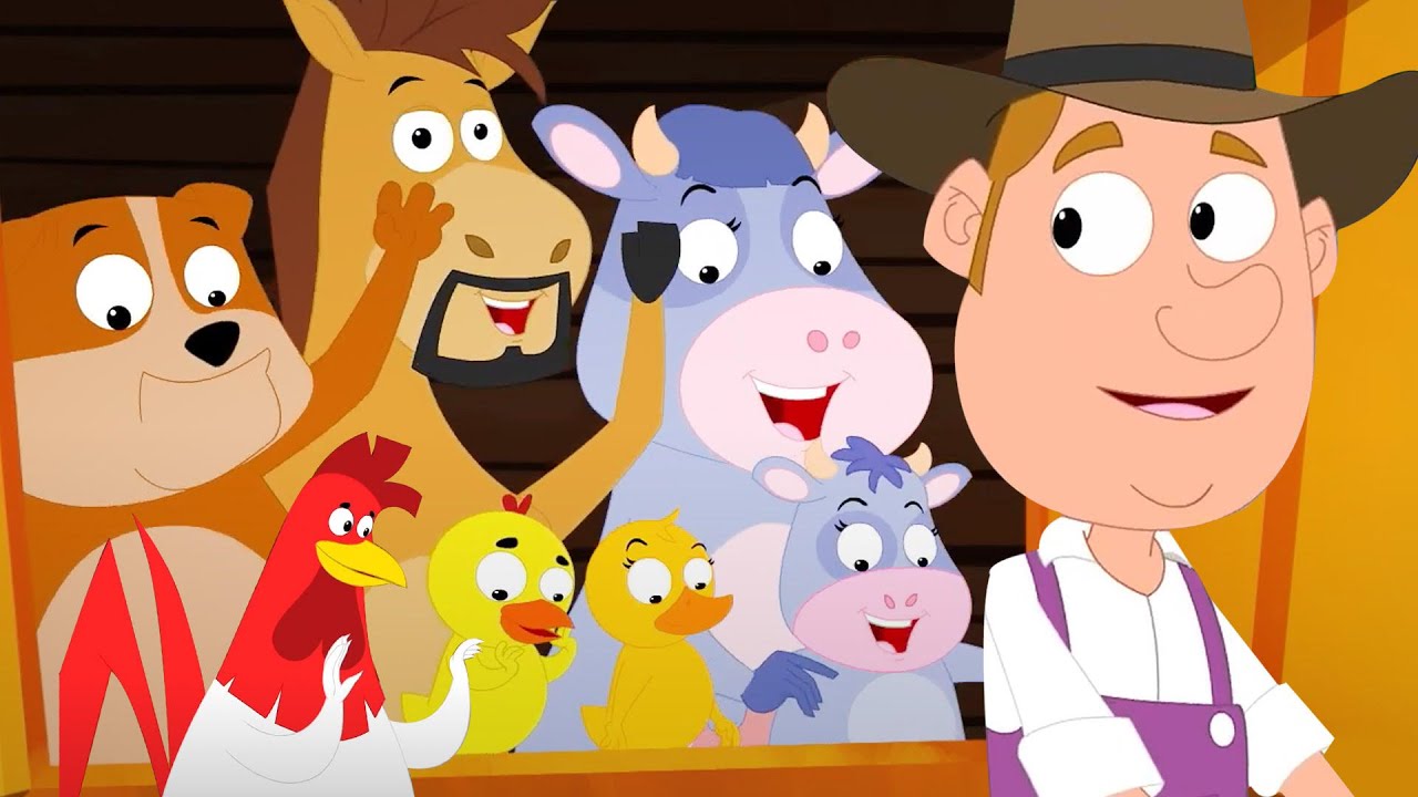Old Macdonald on His Farm: A Fun Filled Rhyme and Cartoon for Kids ...