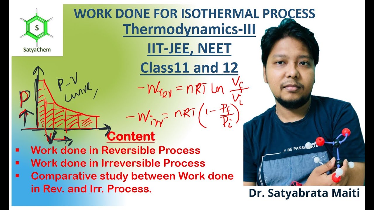 Derivation of Work Done for Isothermal Process || Thermodynamics ...