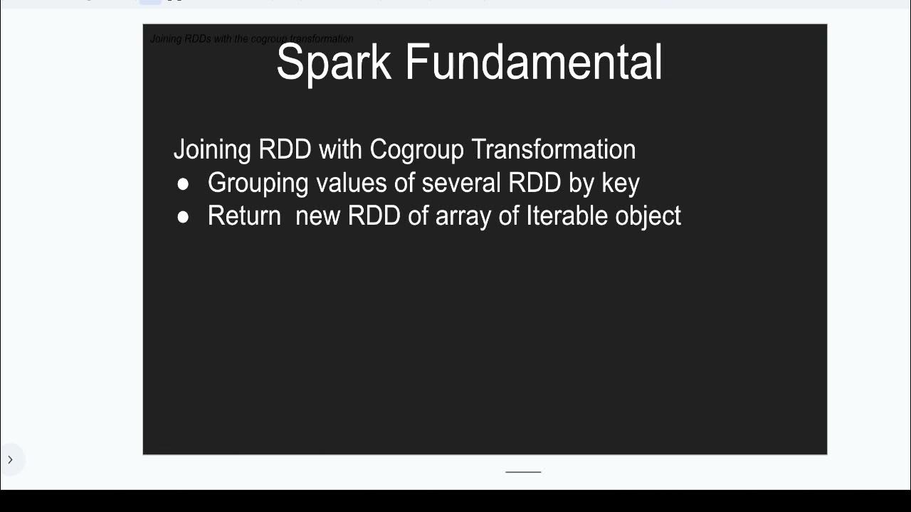 Spark Big Data Joining Rdd With Cogroup Transformation Youtube