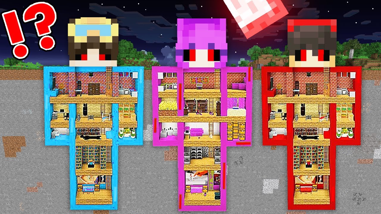 Zoey Cash And Nico Exe Underground Exe Base Survival Battle At 3 am in ...