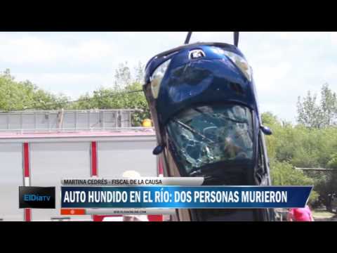 Auto hundido en el río: un hombre y una travesti murieron