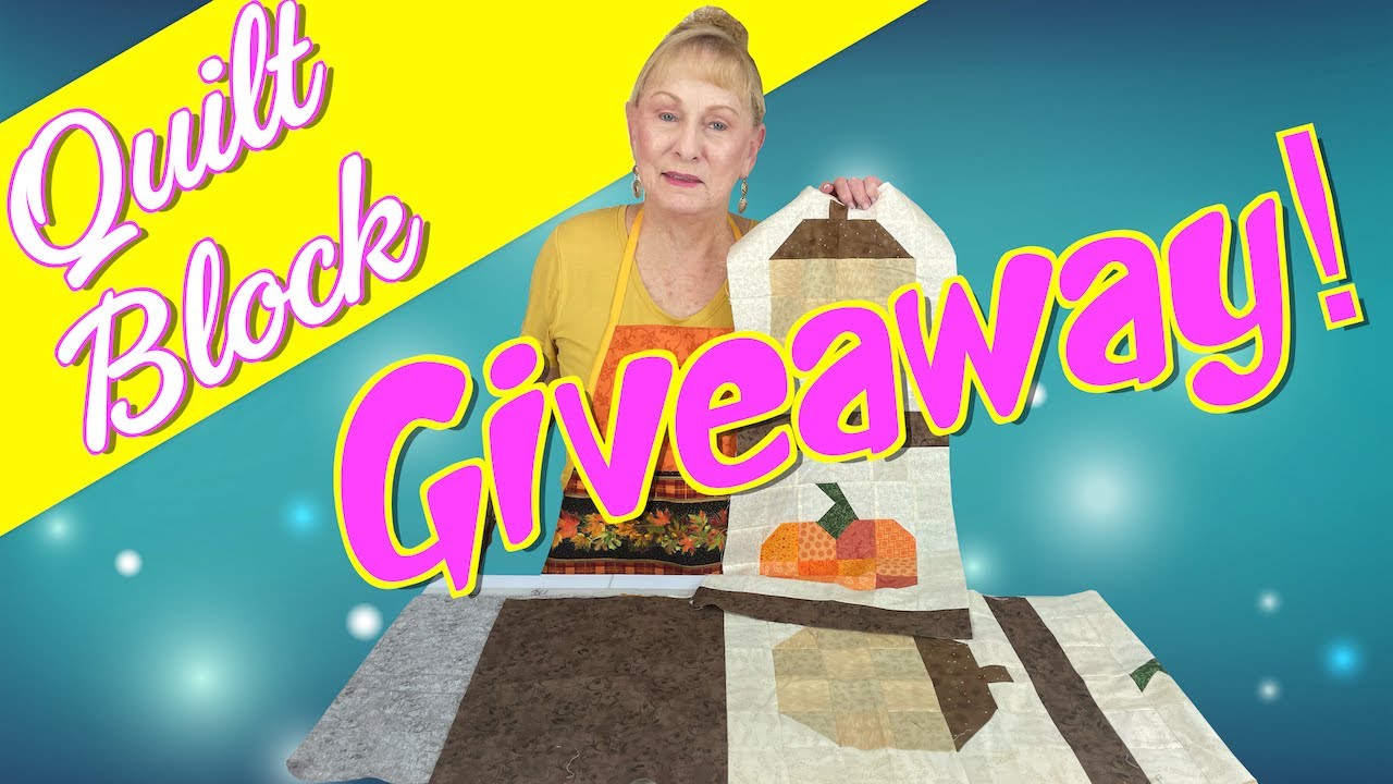 Quilt Block Giveaway | Sewing Room Tour | The Sewing Room Channel - YouTube