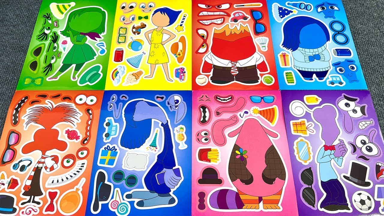 Disney Inside Out 2 Movie Activity Book with Stickers! Character Dolls ...