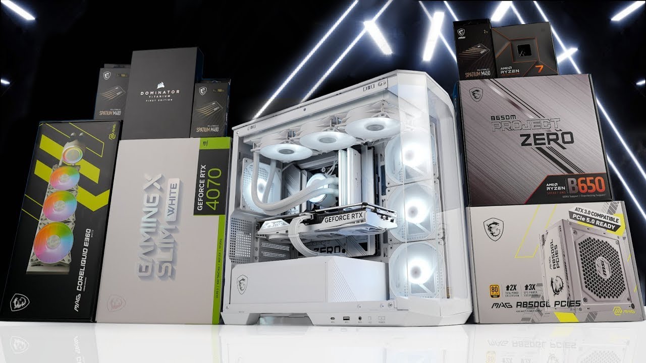 Invisible Cables, Maximum Power - MSI Project Zero, RTX 4070 + 7700x ...