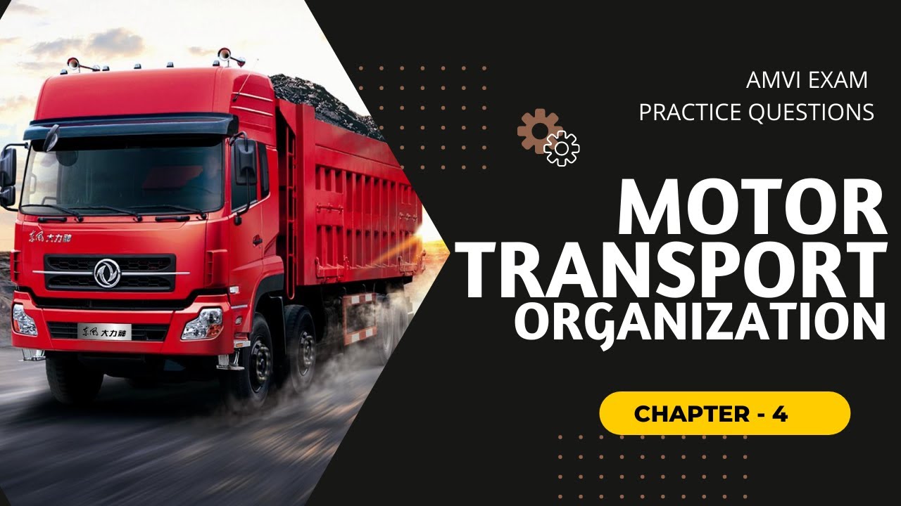 Motor Transport Organization | TSPSC AMVI Exam Practice Questions ...