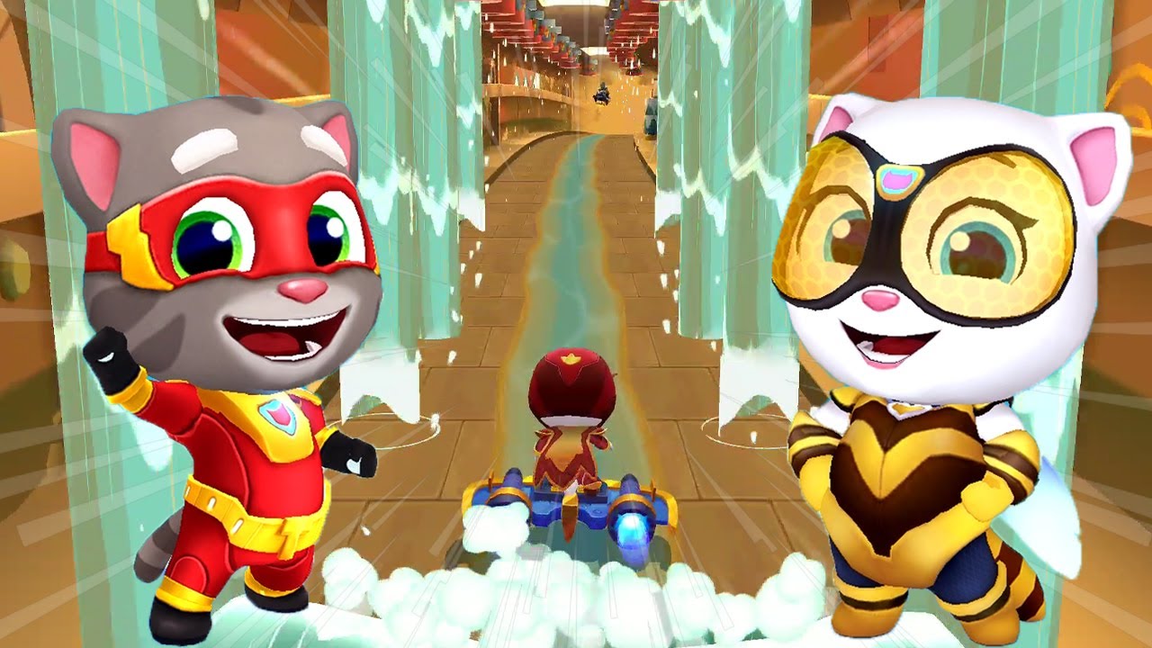 TALKING TOM HERO DASH 2020 - TALKING TOM VS QUEEN BEE ANGELA - YouTube