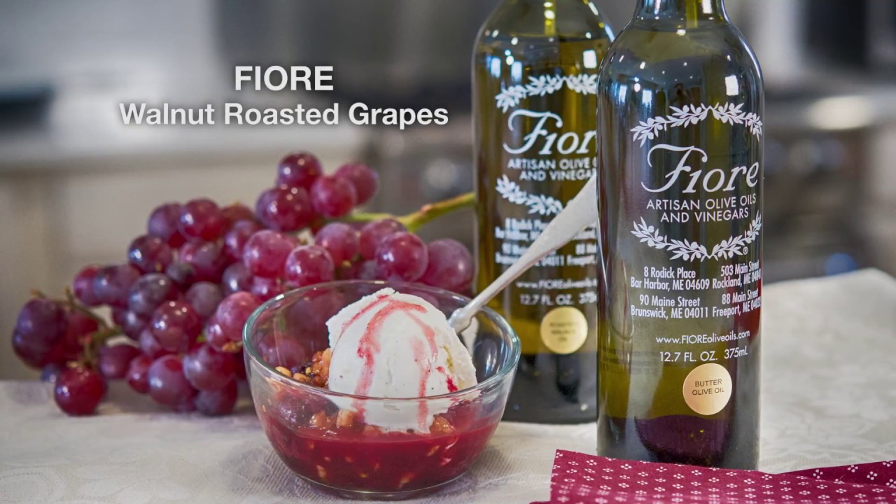 FIORE Walnut Roasted Grapes - YouTube