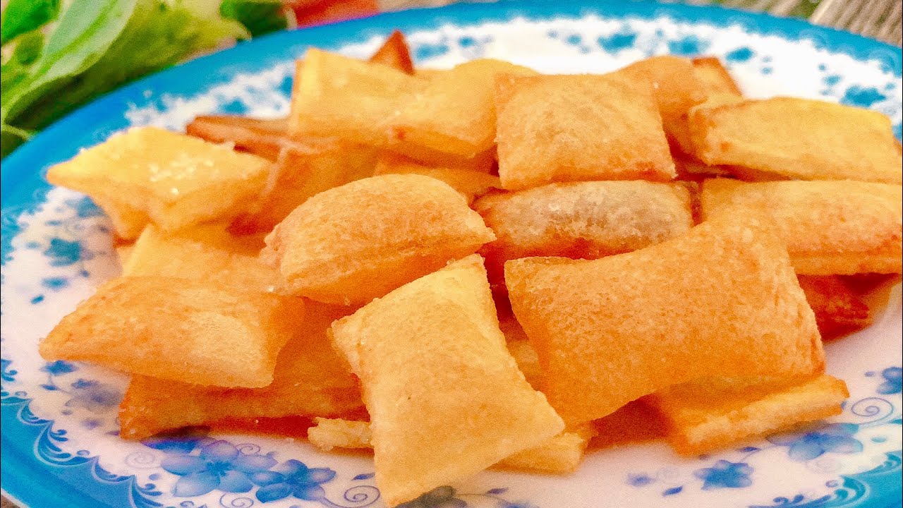 Super Crispy Bubble Potato Chips with only 3 ingredients - YouTube
