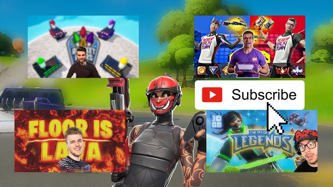 Playing Fortnite YouTubers creative maps - YouTube