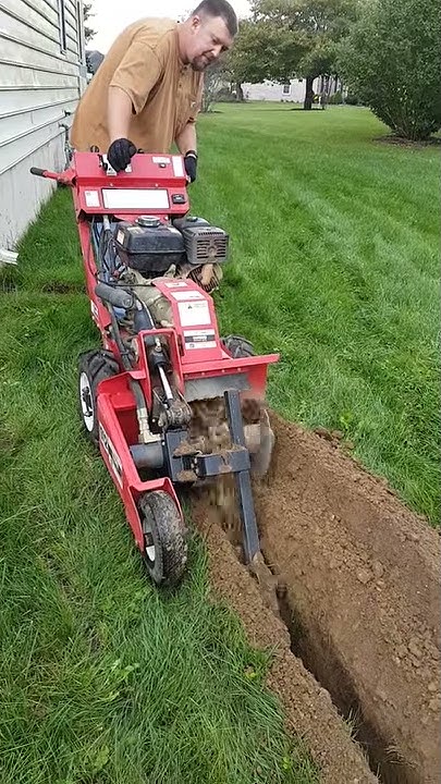 Electrical Trench Dig - YouTube