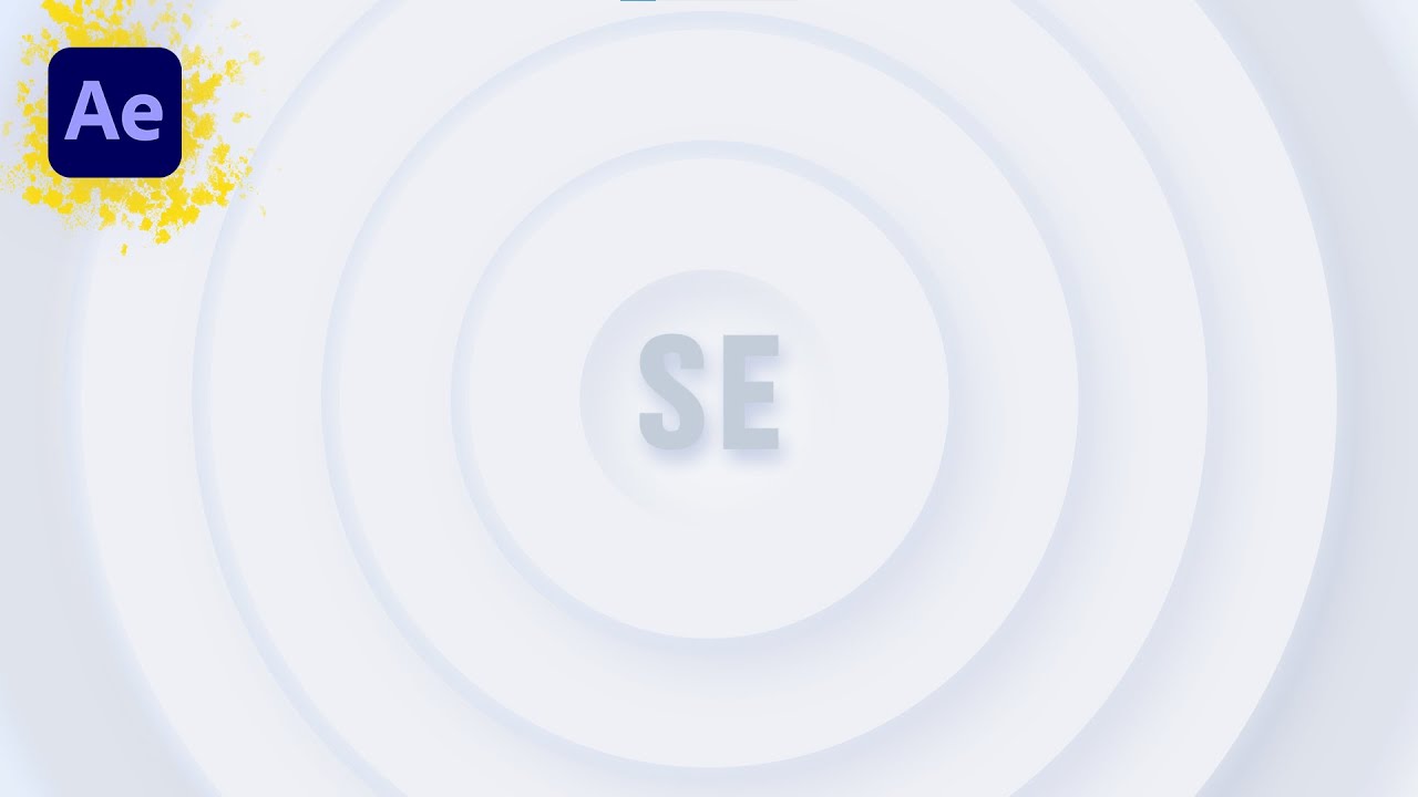 Neumorphism Logo Reveal in After Effects | After effects tutorial ...