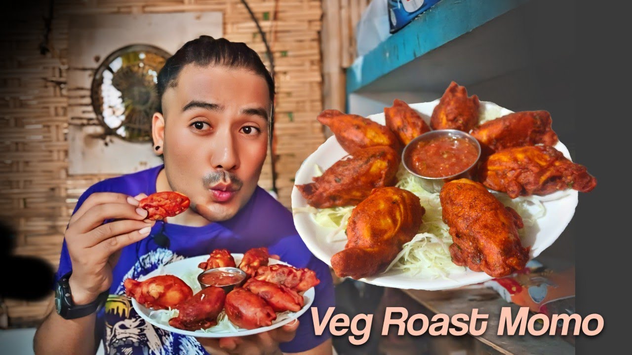 VEG ROAST MOMOS अब घरमे हि restaurant style how to make veg roast momo ...