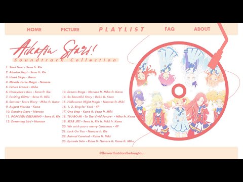 『 Playlist 』 Aikatsu Stars! season 1 soundtrack collection