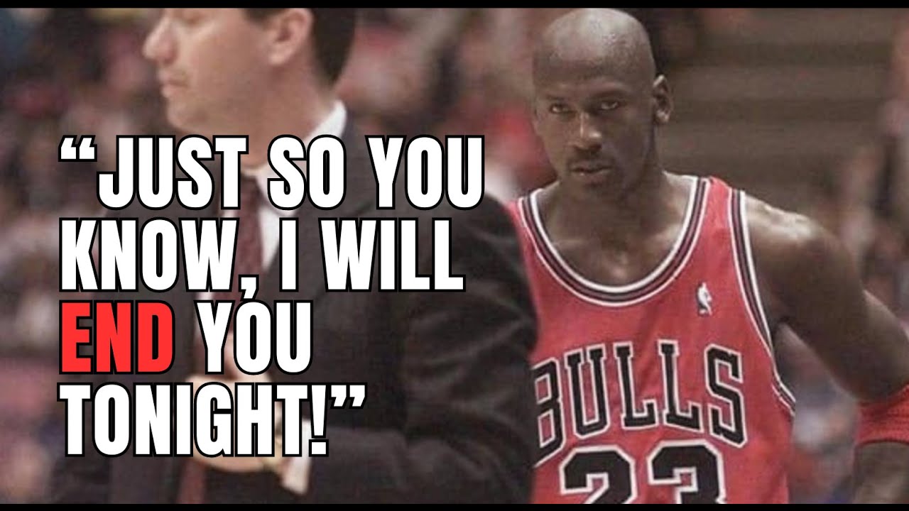 What happens when Michael Jordan Says He will Destroy You - YouTube
