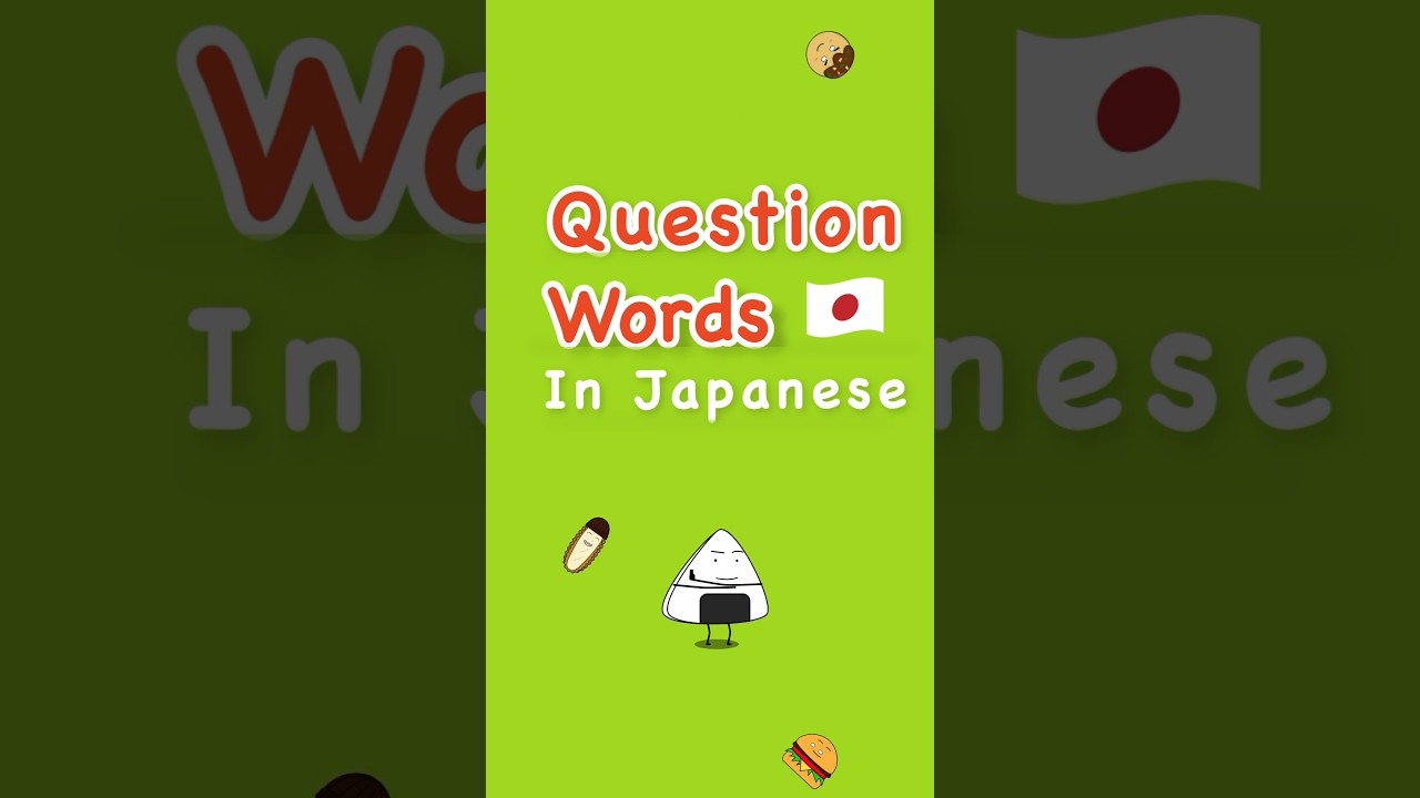 Japanese Conversation - Question words in Japanese - YouTube