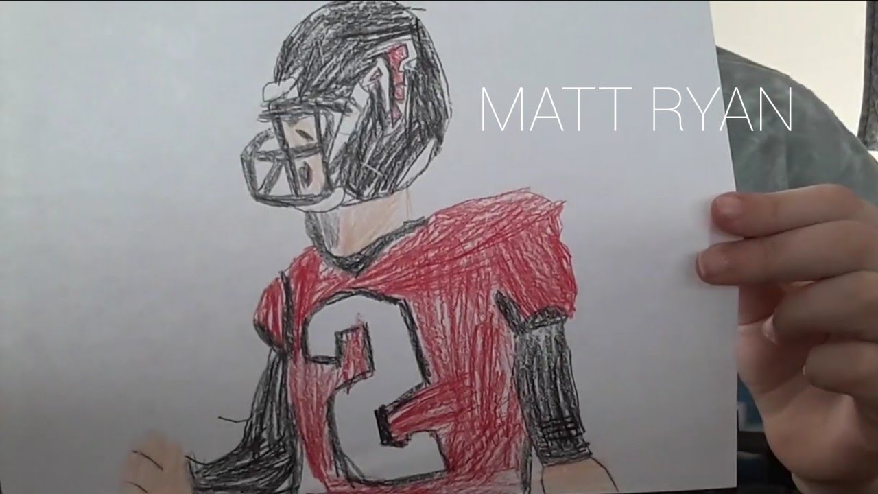 Drawing Matt Ryan (All nfl starting QB's part 2) - YouTube