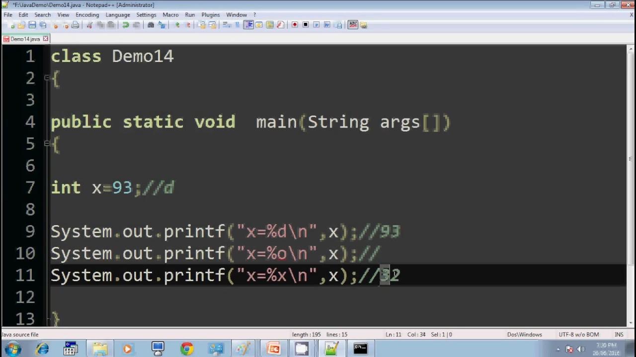 Lecture 10 printf method in java (in hindi) part -2 - YouTube