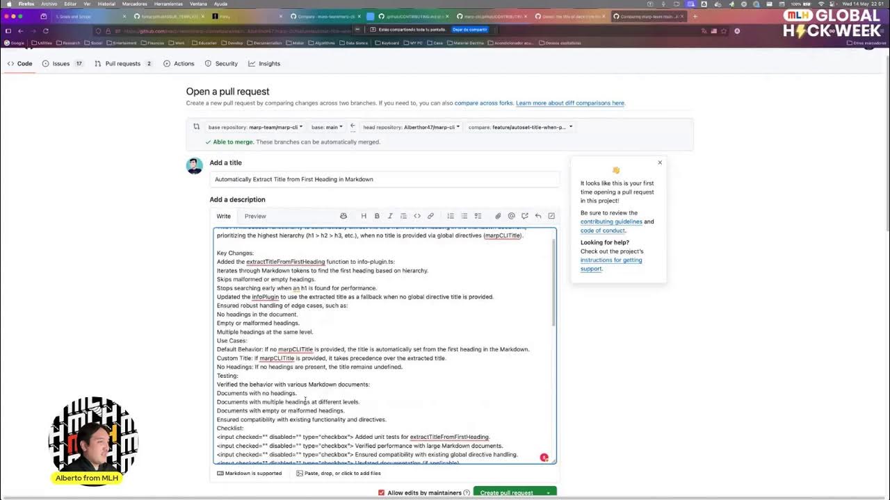 GHW Open Source Week - Contributing to my favorite open source project Part 2 - YouTube