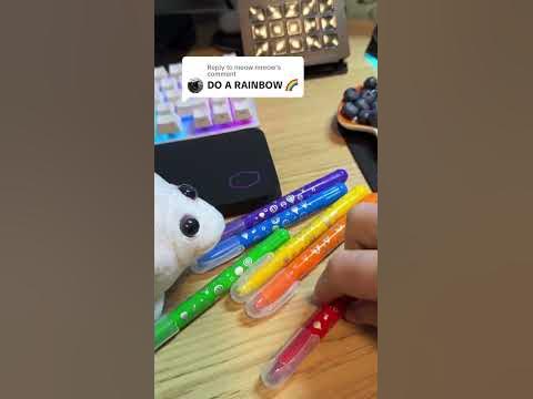 draw a rainbow on colorpy - YouTube
