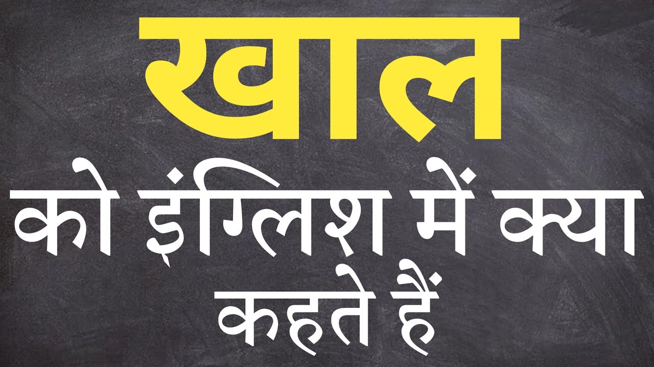 खाल को इंग्लिश में क्या कहते हैं | Khal ko english mein kya kahate hain ...