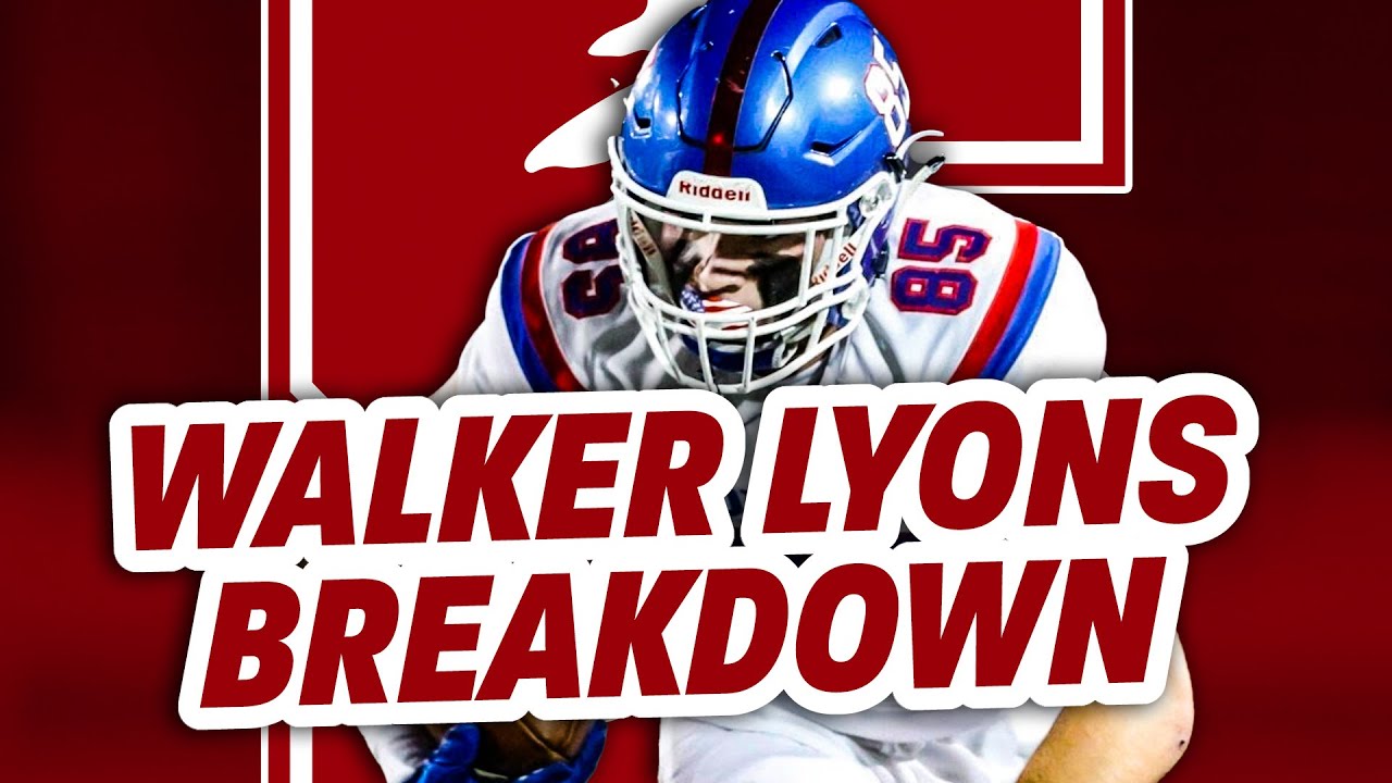 Stanford Football Commit 2023 TE Walker Lyons Highlights Breakdown ...
