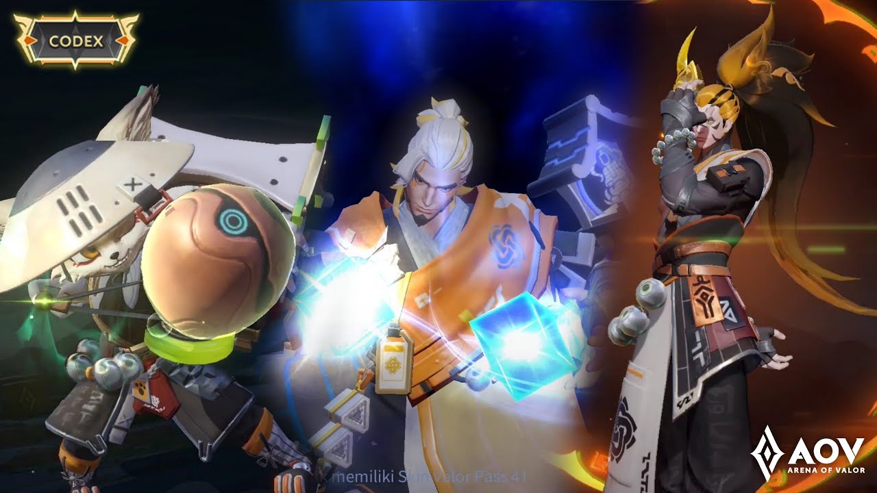 AOV NEW SKIN CODEX XENIEL D'ARCY, HAYATE, FENNIK | VALOR PASS 2023 - Arena of Valor - YouTube