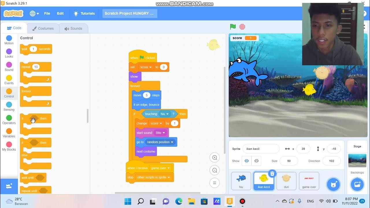3312201094_membuat game hungry shark - 1of2 - YouTube