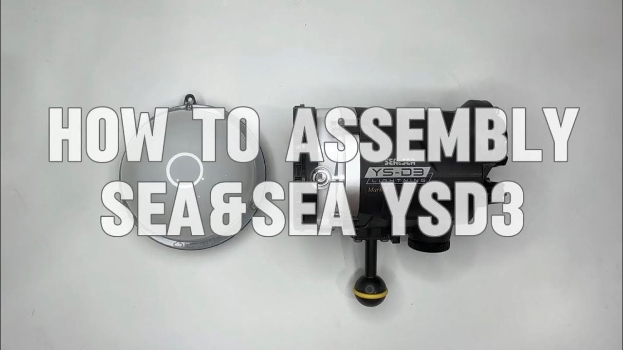 How to assembly light dome diffuser to Sea&Sea YSD3 - YouTube