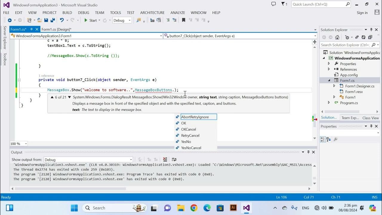 Visual Studio 2016 Lecture 5 Addition | Visual Studio code tutorial | Visual Studio full course ...