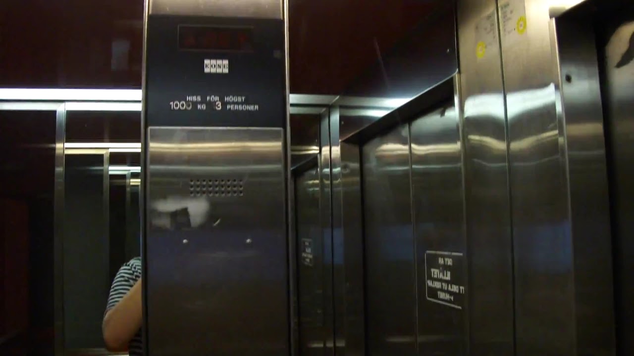 the amazing scenic KONE Traction elevators @ Gallerian NIAN, Gävle ...