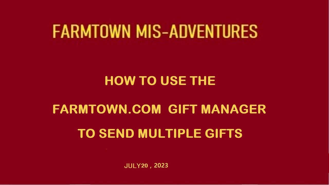 HOW TO SEND MULTIPLE GIFTS GIDFT MANAGER 2023 07 20 - YouTube