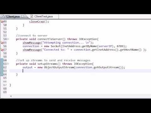 Intermediate Java Tutorial 53 Setting Up the Client Streams YouTube - YouTube