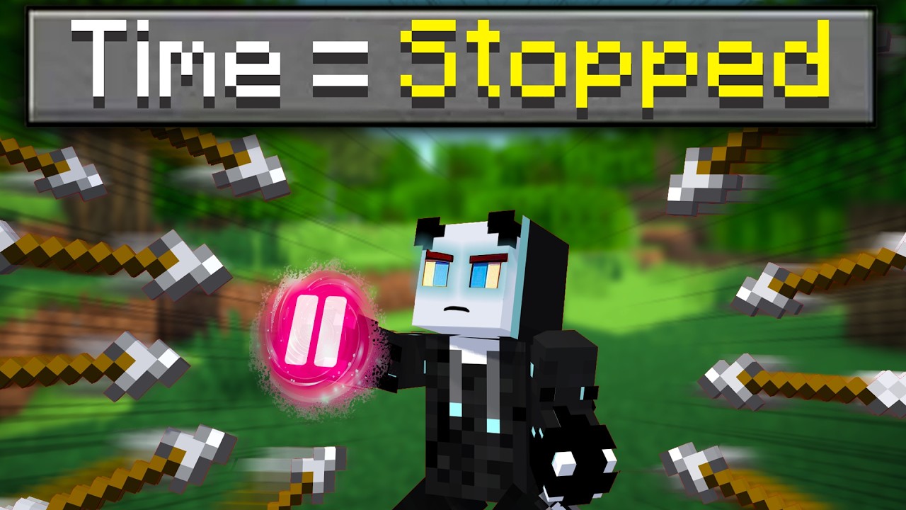 Minecraft TIME FREEZE Mod Is Hilarious !! - YouTube