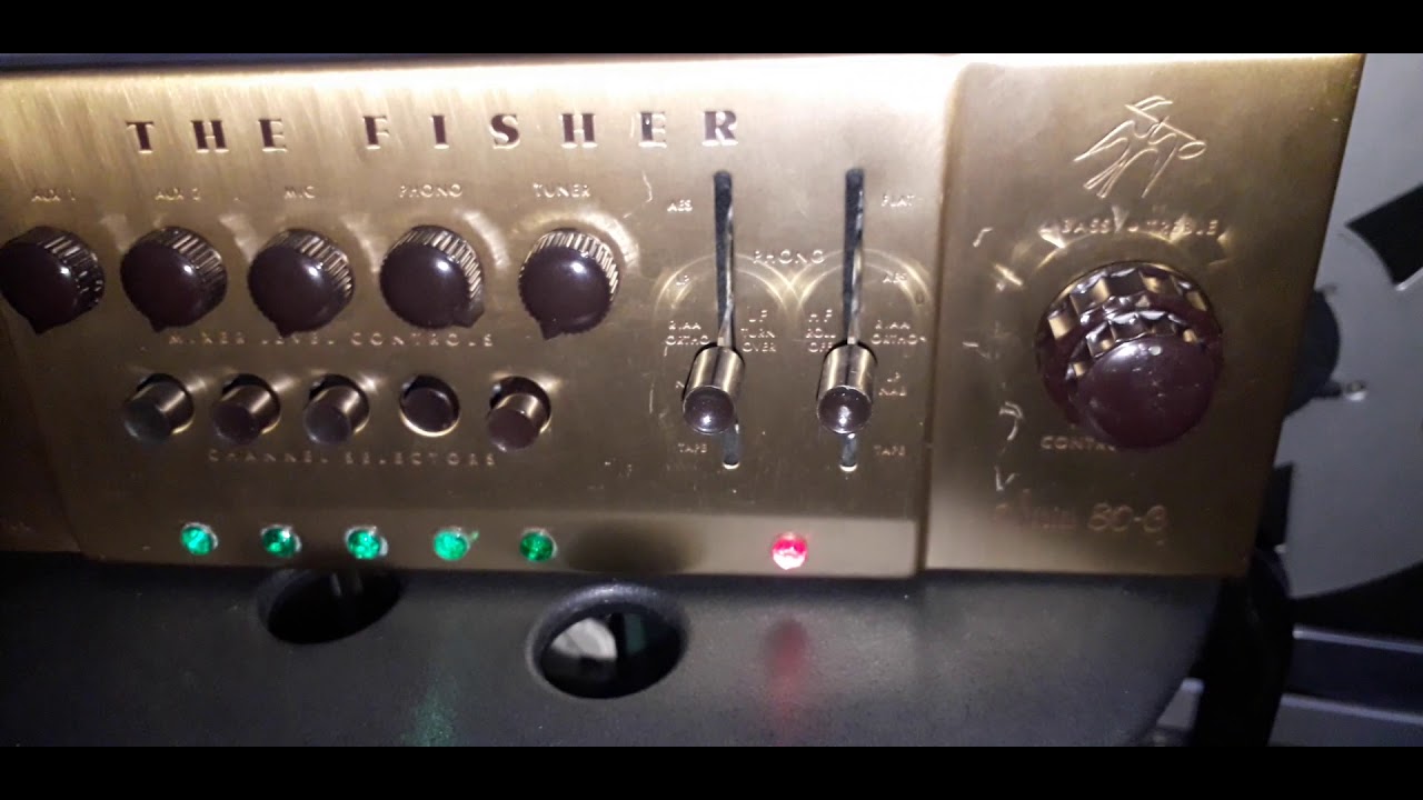 Preamplificador FISHER 80-C - YouTube